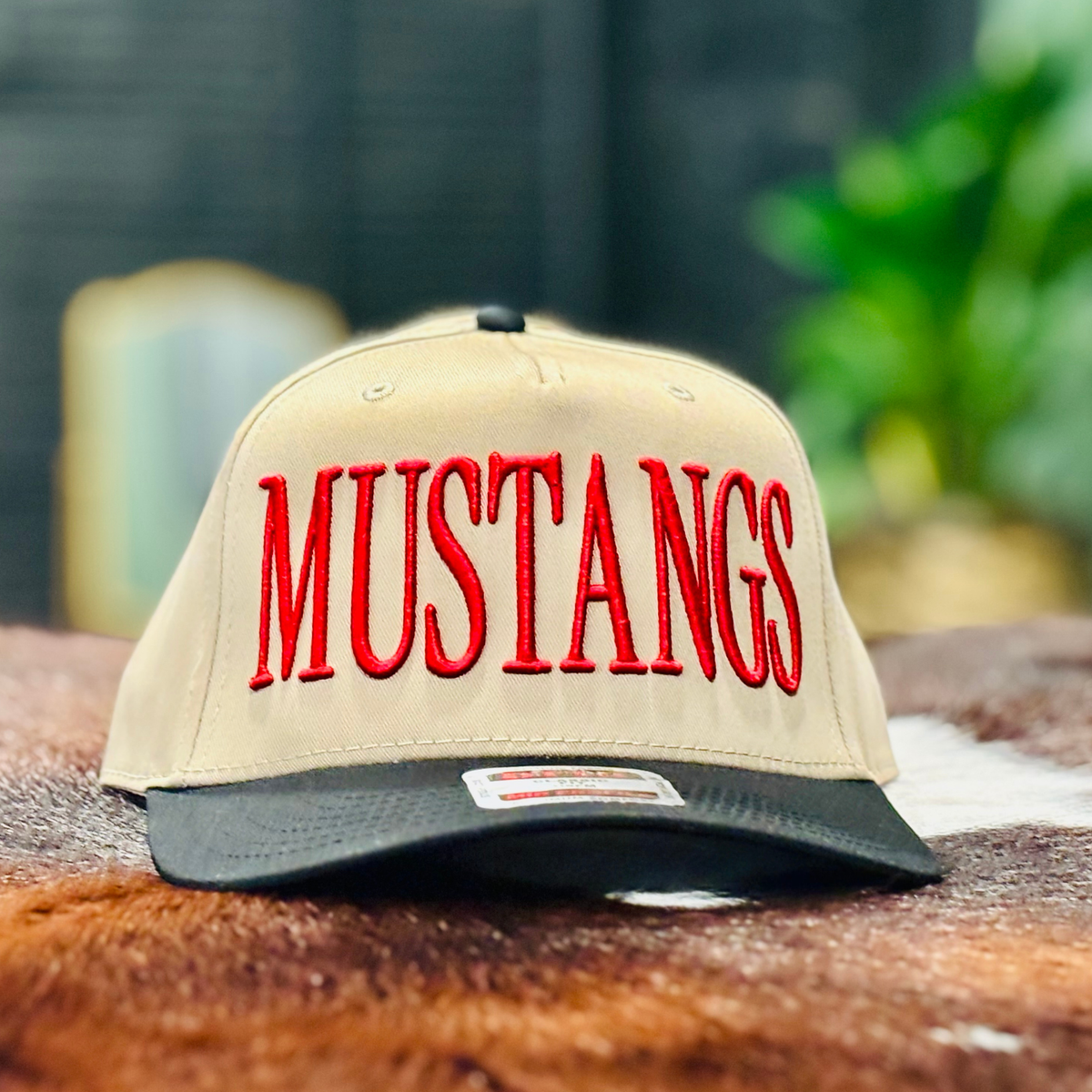 3D Puff Mustangs Hat – Dirt Road Design